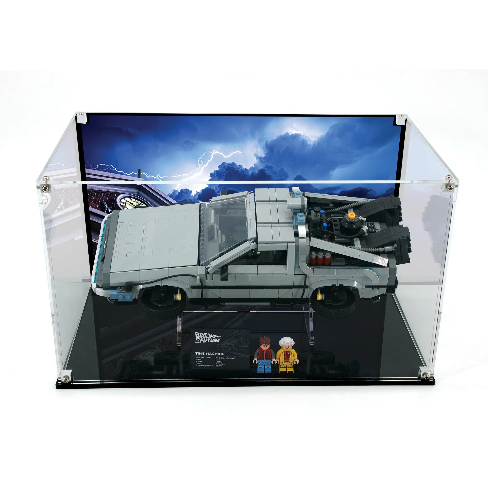 LEGO Back to the Future Time Machine Display Case (10300 DeLorean ...