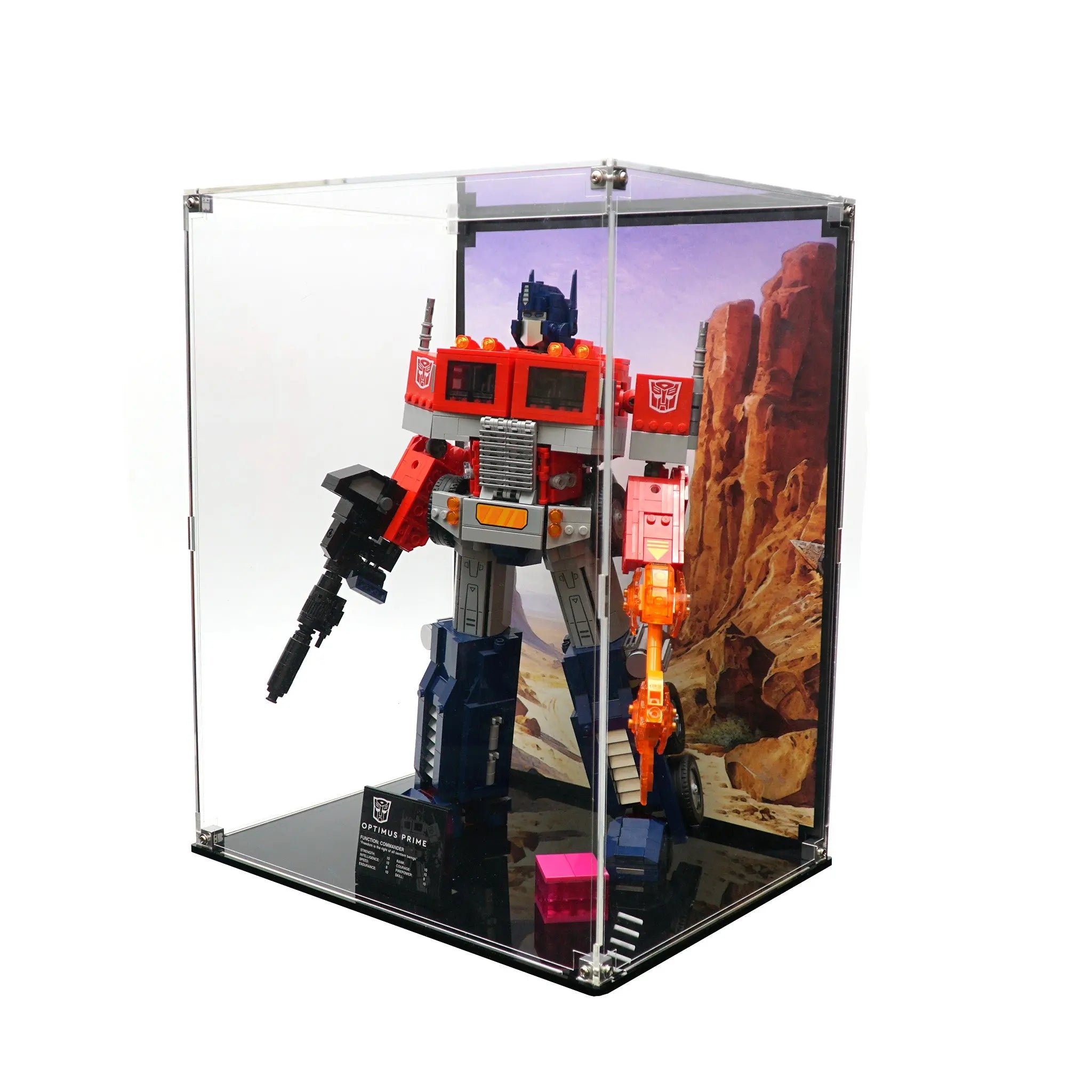 Display Case for LEGO 10302 Transformers Optimus Prime | Brickcessories