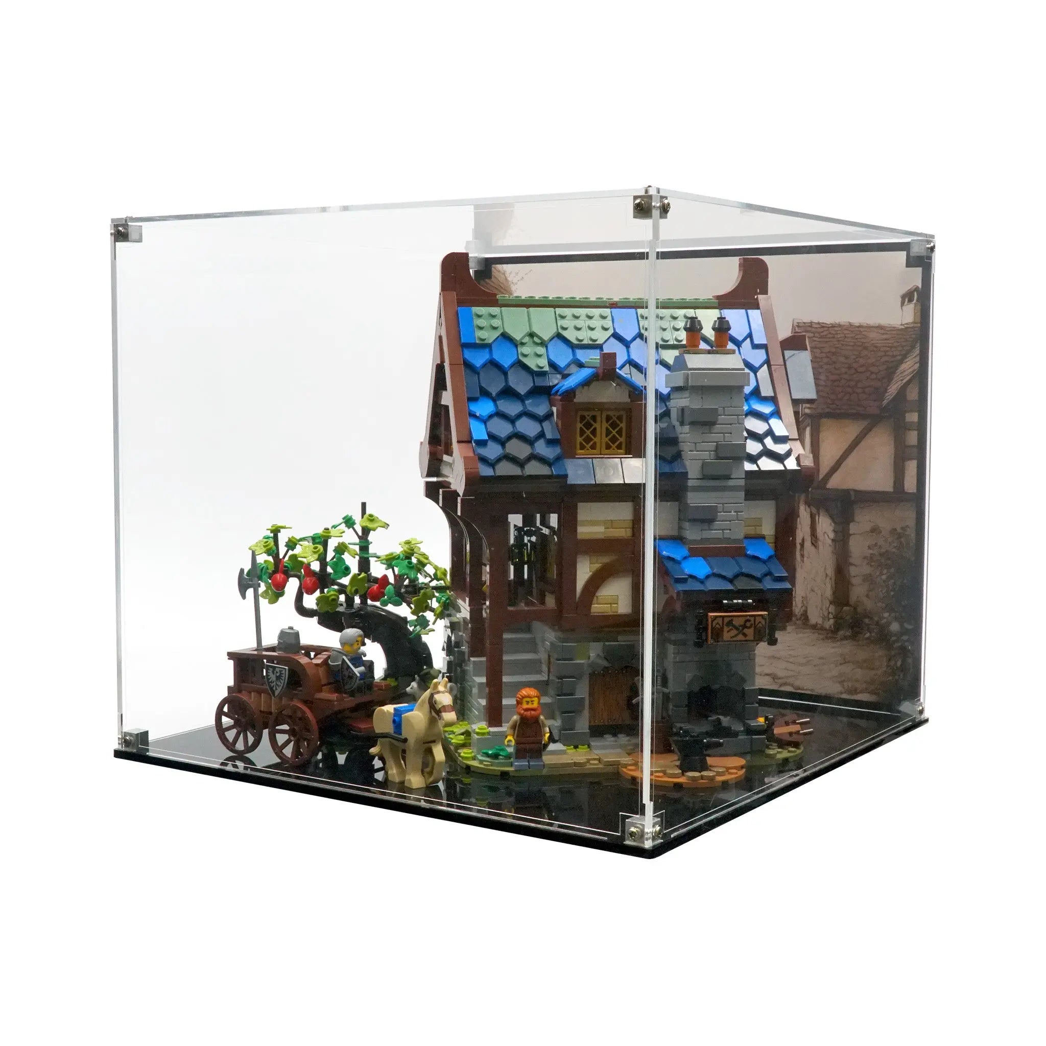 LEGO® Display Case for 21325 – Medieval Blacksmith | Brickcessories