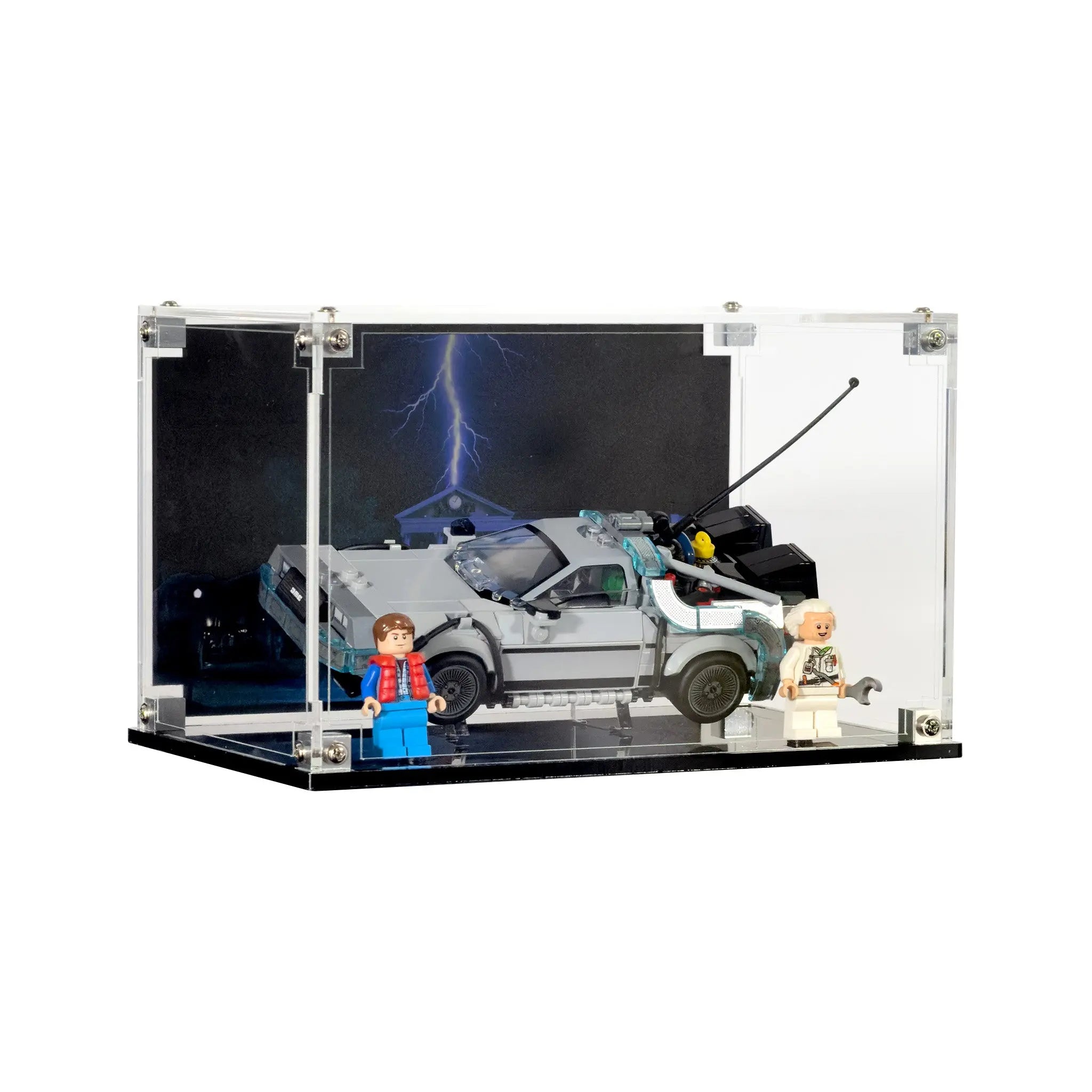Display Case for LEGO 77256 Time Machine from Back to the Future ...
