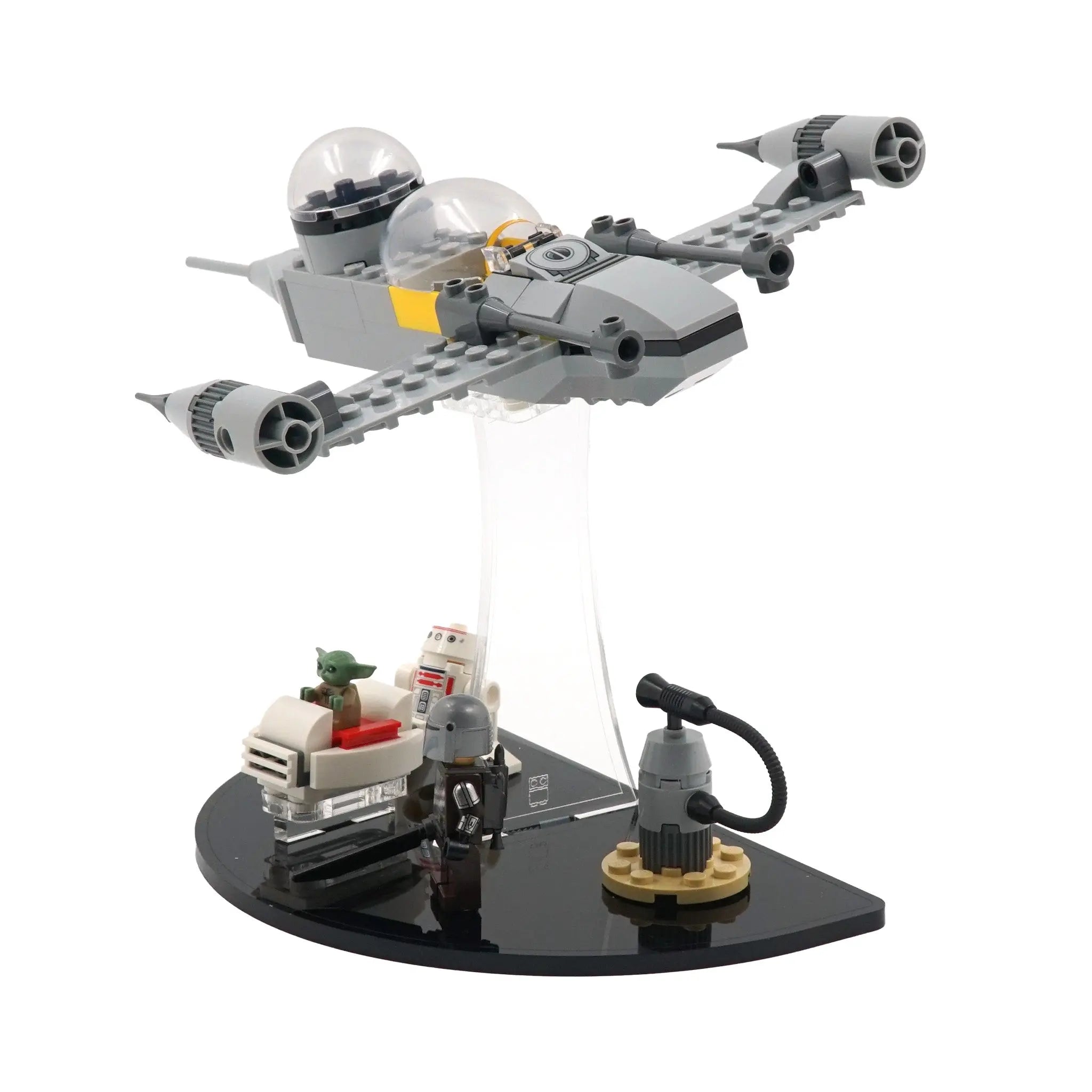 Acrylic Display Stand for LEGO 75410 Mando and Grogu's N-1 Starfighter ...